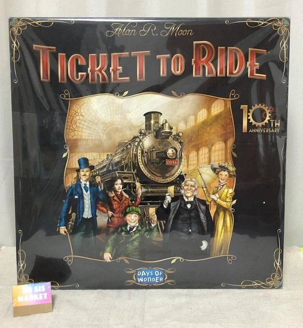 DAYS OF WONDER Ticket to Ride 10th Anniversary Edition Board game Used ...