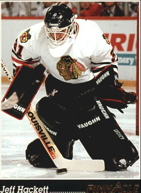 CARTE DE HOCKEY 1993-94 Pinnacle Chicago Blackhawks #373 Jeff Hackett ...