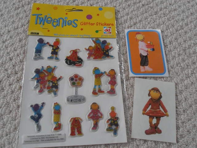 VINTAGE TWEENIES STICKERS : Original NEW Glitter Stickers + 2 loose ...