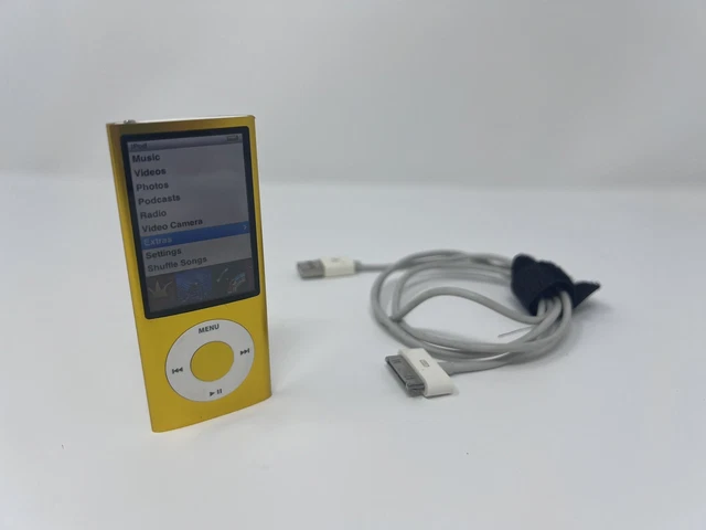 WORKING APPLE IPOD Nano 8GB A1320 (5th Gen) - Yellow - good condition £ ...