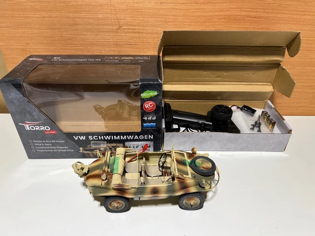 TORRO VW SCHWIMMWAGEN T166 1/16 Scale RC Model Car £99.99 - PicClick UK