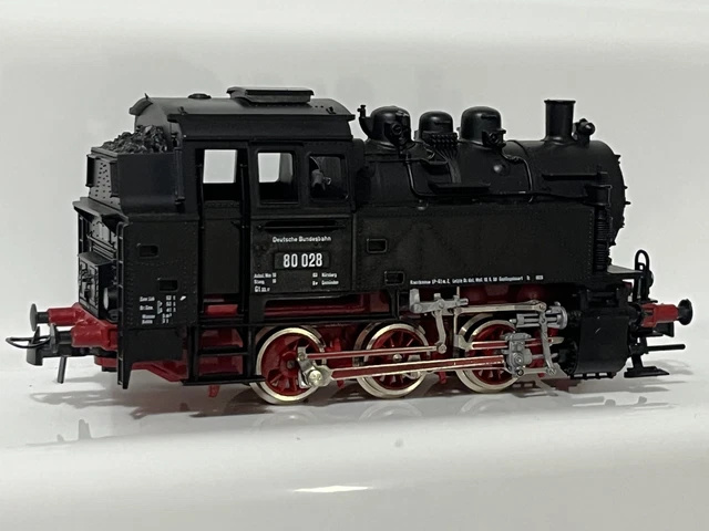 ROCO H0 04114A BR 80 Steam Tank Locomotive DB black '80 028' boxed ...
