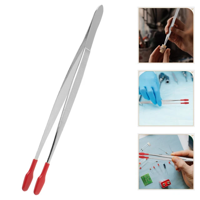 STEMPELPINZETTE AUS EDELSTAHL, Pinzette mit Gummispitze ...