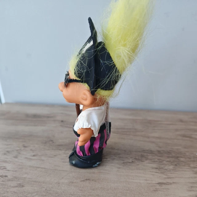 VINTAGE RUSS TROLL Yellow Hair Pirate Costume 1980s 1990s Retro £10.68 ...