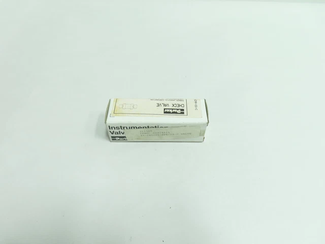 PARKER 4Z-C4L-25-EPR-SS-C CHECK Valve £113.76 - PicClick UK