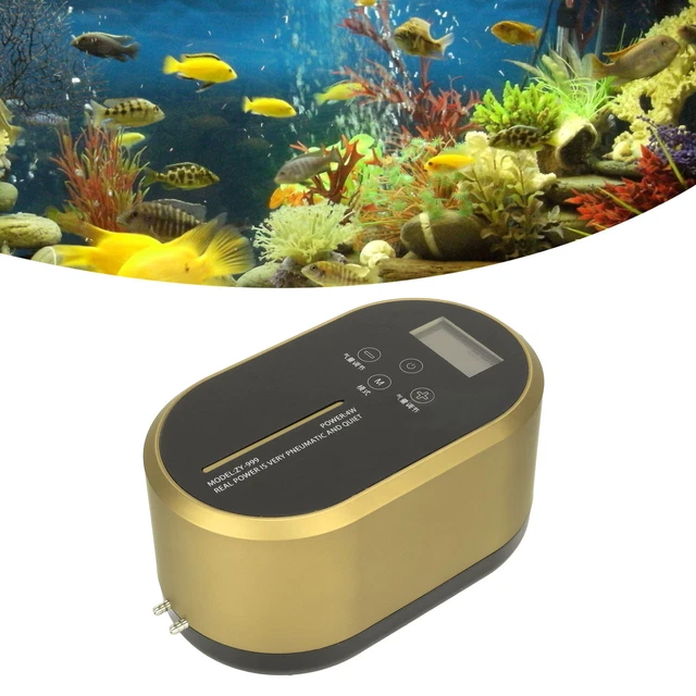 AQUARIUM AIR PUMP Large Volume Power Outage Self Start Ultra Quiet Fish ...