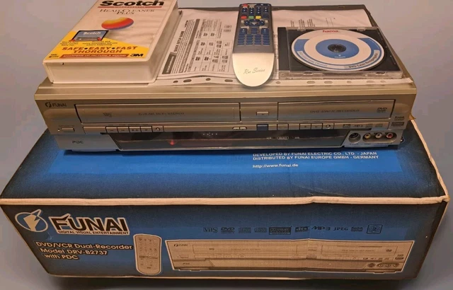 FUNAI VHS DVD Recorder Copy VHS To DVD New Remote & Set Up Guide In ...