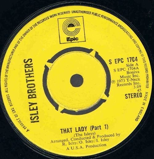 THE ISLEY BROTHERS - That Lady (Partie 1) (7", Single, Kno) EUR 19,19 ...