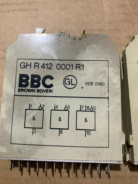 ASEA BROWN BOVERI Gh-R-412-0001-R1 Bbc EUR 120,89 - PicClick FR