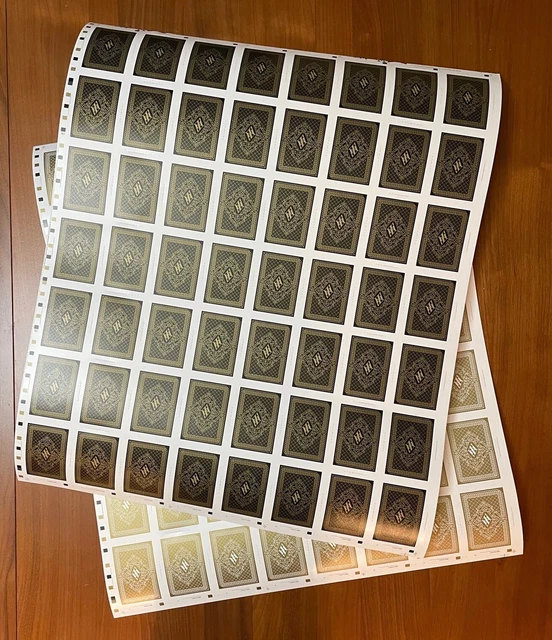 2 PRESS SHEETS from Alice in Wonderland Deckstarter Playing Card Deck ...