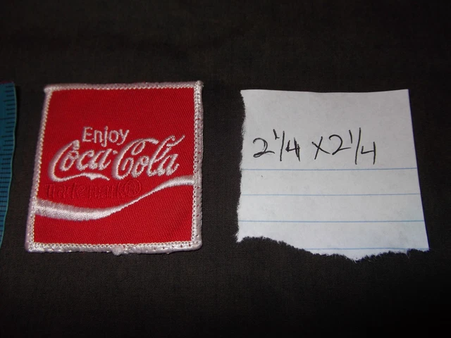 COCA COLA EMBROIDERED Patch For Uniform Jacket Coke Small Vintage 2 1/4 ...