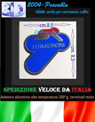 ADHESIVE TERMIGNONI EMBLEM stickers Aluminum 3d high temperature ...