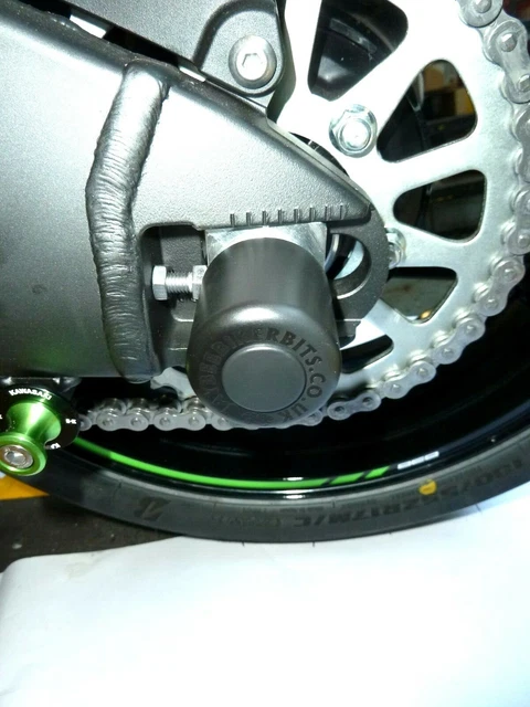 KAWASAKI ZX6R 636 2017-2024 Choc Champignons Essieu Arrière Sliders ...