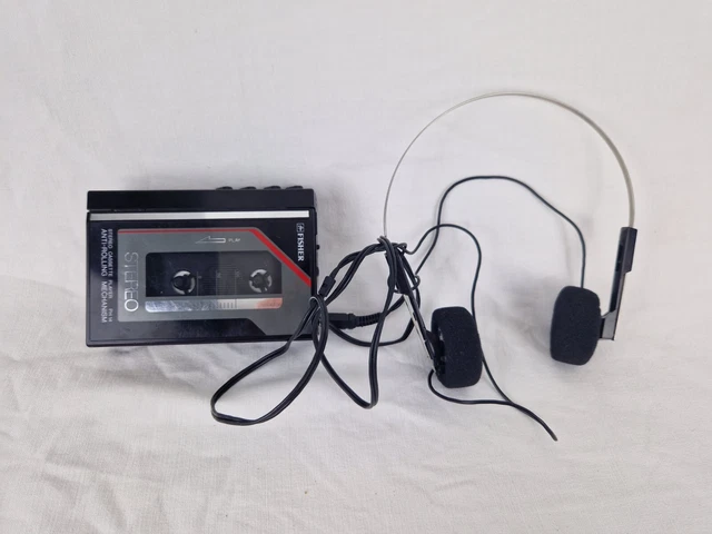ANCIEN WALKMAN VINTAGE Fisher PH14 Stereo Fonctionne Casque Lecteur ...