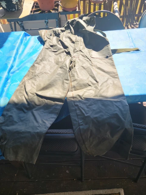 WWII 13 STAR button US Army OVERALLS Wet Weather Rain sz Small £63.52 ...
