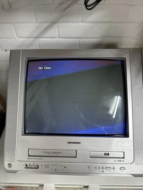 FERGUSON FTVD421T 20” CRT Colour TV Tele VCR VHS / DVD Combi Player ...