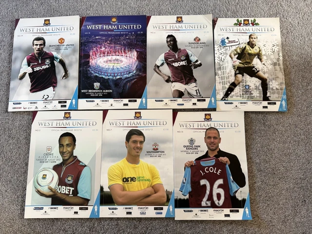 7 X WEST Ham United home programmes 2012-13 £5.44 - PicClick UK
