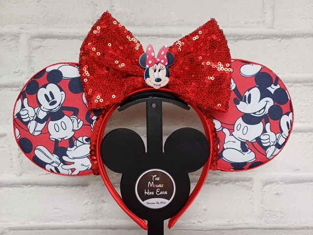 DISNEY INSPIRED MICKEY Mouse ears with Minnie Head embellishment ...
