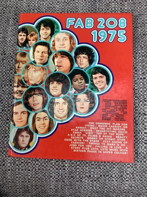 FAB 208 ANNUAL 1975 Osmonds The Jackson Five Marc Bolan Slade + mode ...