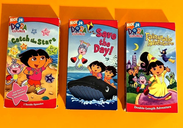 NICK JR. DORA the Explorer VHS - Lot of 3 - Save the Day Stars ...
