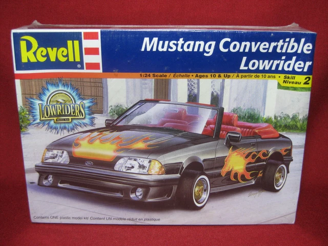 FORD MUSTANG CONVERTIBLE Lowrider Custom Revell-Monogram 1:24 Model Kit ...