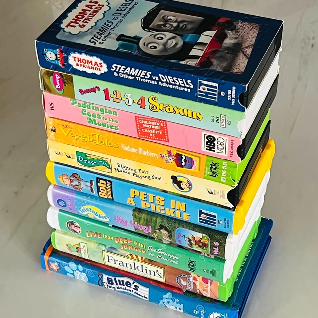 VHS 90'S PRESCHOOL Lot - Bob Builder - Teletubbies -Barney -Thomas ...