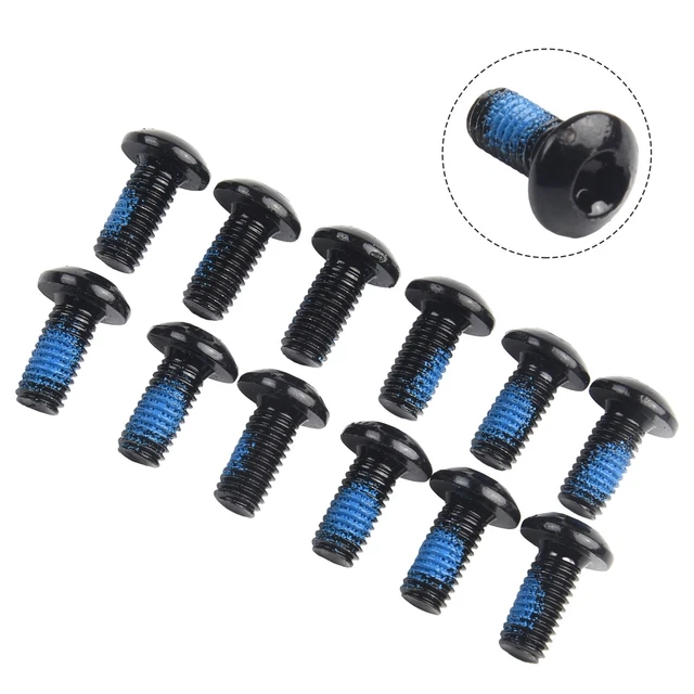 RELIABLE M5 12MM Bicycle Brake Disc Bolts T25 Head 12 Pack for Road ...
