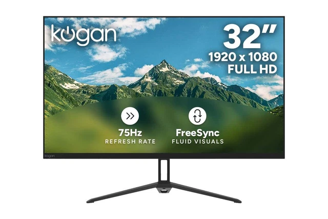 KOGAN 32& FULL HD IPS 75Hz FreeSync Monitor (1920 × 1080), 32 Inch ...