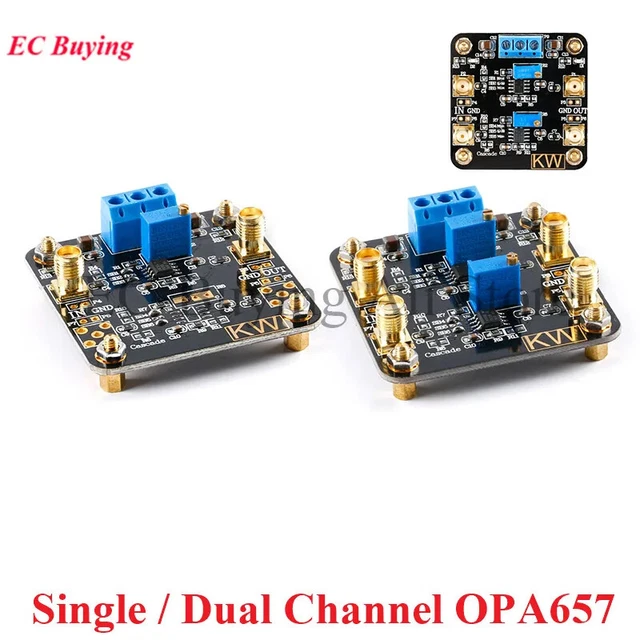 OPA657 HIGH-SPEED OP-AMP Module Dual Channel Wideband Low Noise ...