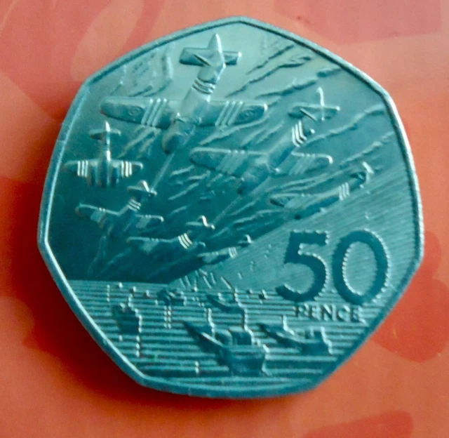 RARE 1994 50P Coin D Day Landing Old Large Style Fifty Pence Battle Of ...