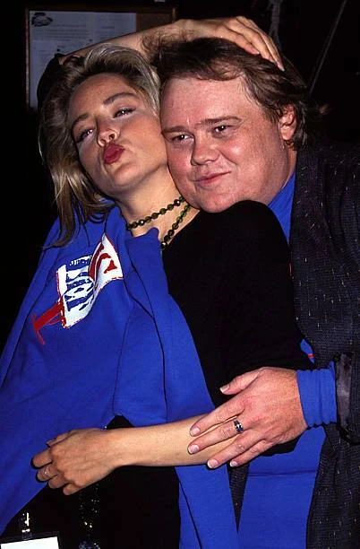 SHARON STONE & Louie Anderson at HBO's Comic Relief in LA, C - 1992 Old ...