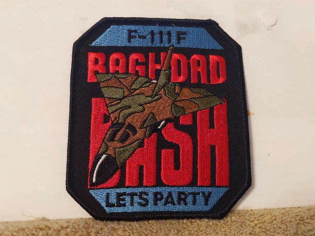 USAF 494 MILITARE Combattente Squadrone Desert Storm Toppa F-111 4 1/4 ...