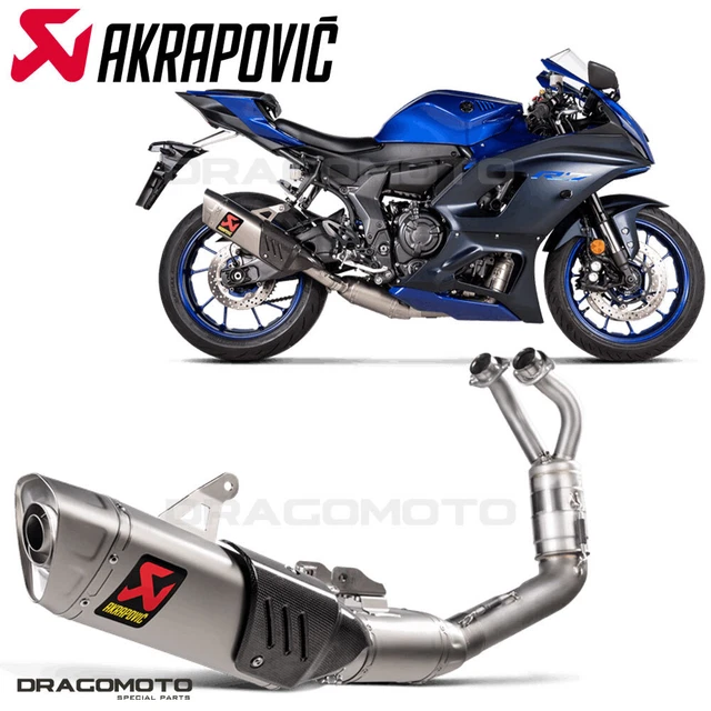 YAMAHA YZF-R7 2021-2022 Full exhaust AKRAPOVIC S-Y7R11-HAPT £1,252.57 ...