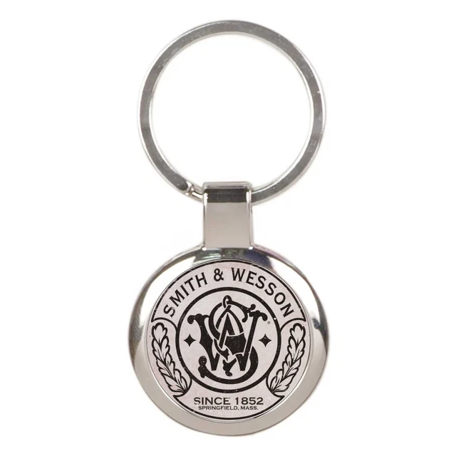 SMITH AND WESSON Key Ring Key chain Chrome finish Key Fob $9.95 - PicClick
