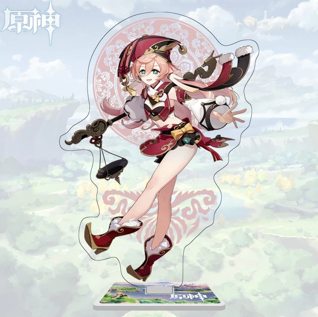 GENSHIN IMPACT STANDEE Yanfei Yan Fei Scarlet Acrylic Stand Double ...