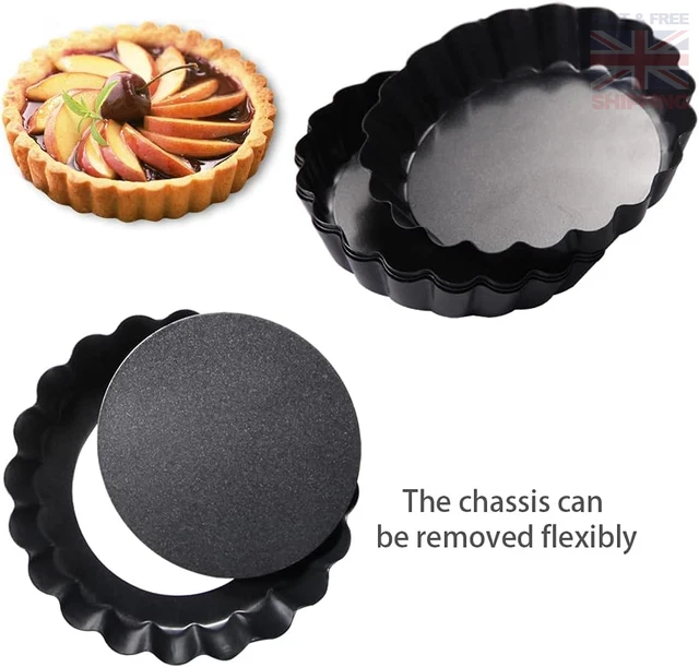 4 ROUND BAKING Tins.4 Inch Cheesecake Tin Mould.Removable Bottom Mini ...