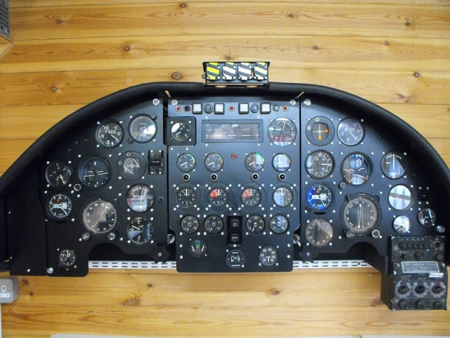 AVRO VULCAN AIRCRAFT Instrument Panel Simulator Wall Hung For Display ...