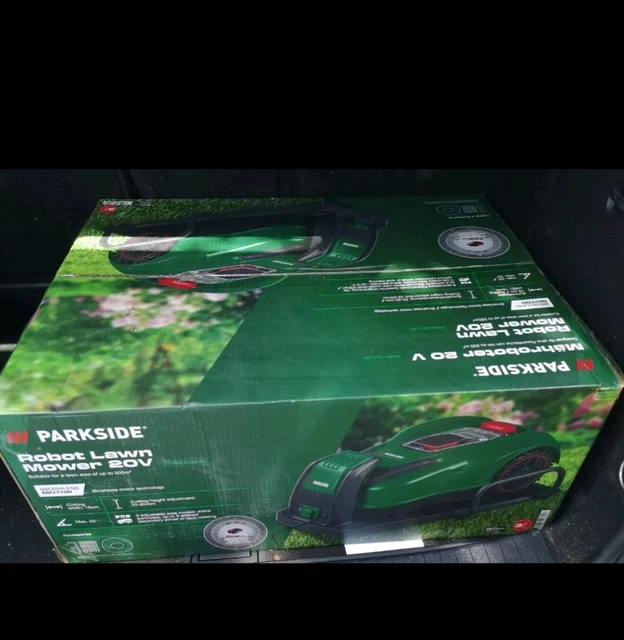 NEW PARKSIDE ROBOT Mower 20V LIDL Robot Mower PMRA 20-Li B2 500m2 ...