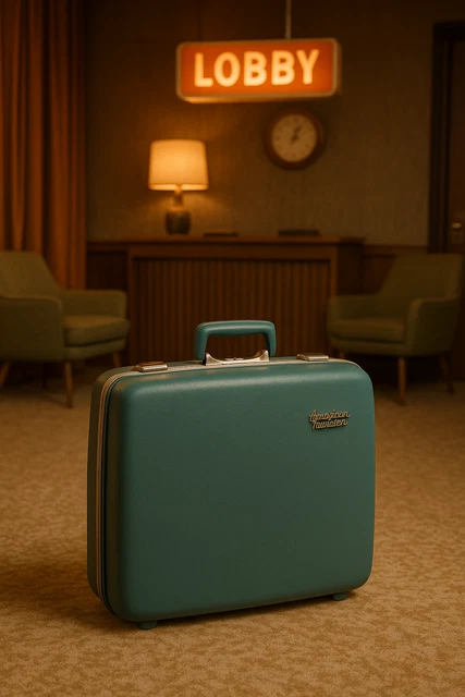 VINTAGE 1960S AMERICAN Tourister Tri-Taper Hard Shell Suitcase Carry On ...