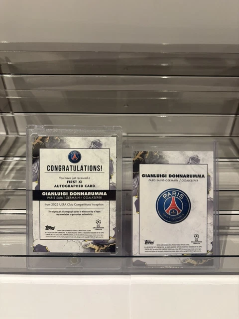 TOPPS INCEPTION GIANLUIGI Donnarumma First XI PSG /5 Auto & /10 £193.10 ...