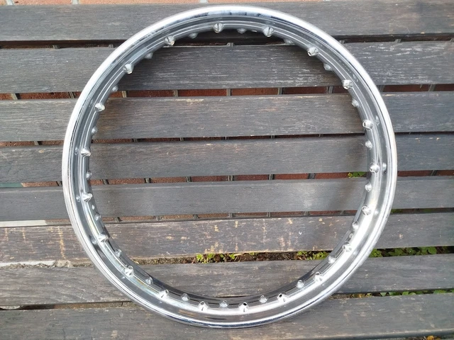 DUNLOP WM3 19& 40 Spokes Aluminium Rim Alu Felge Routa Triumph Trident ...