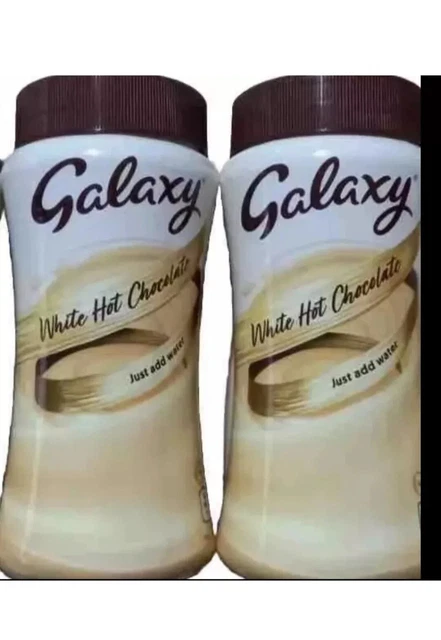 GALAXY WHITE HOT Chocolate X2 Instant Choc Drink Just Add Water 275g £9 ...
