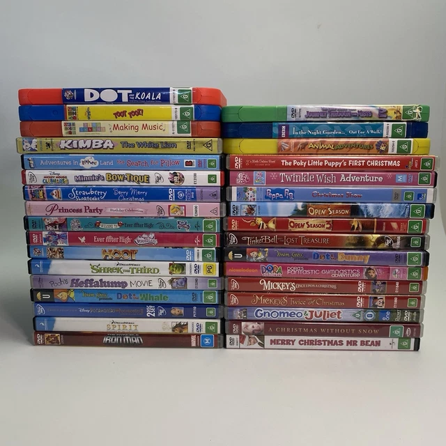 KIDS CHILDRENS DVD Bundle x 33 Mixed Genre Rating G PG Region 4 Free ...