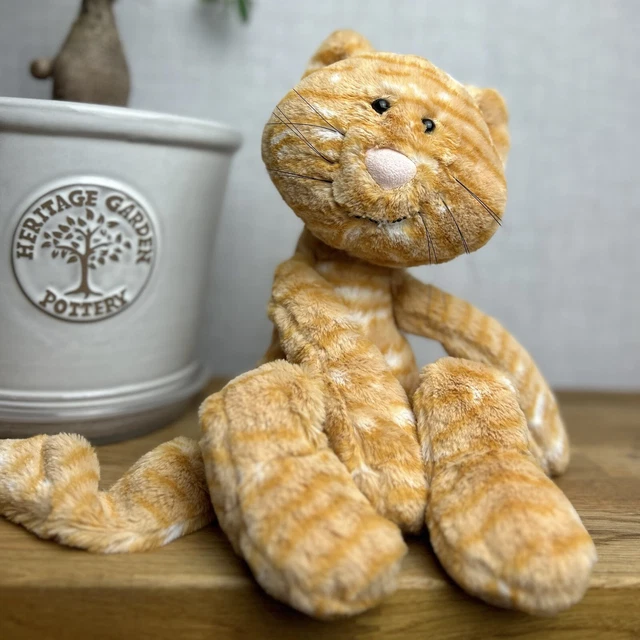 JELLYCAT MERRYDAY GINGER Cat - Soft Ginger Cat Plush - New Without Tags ...