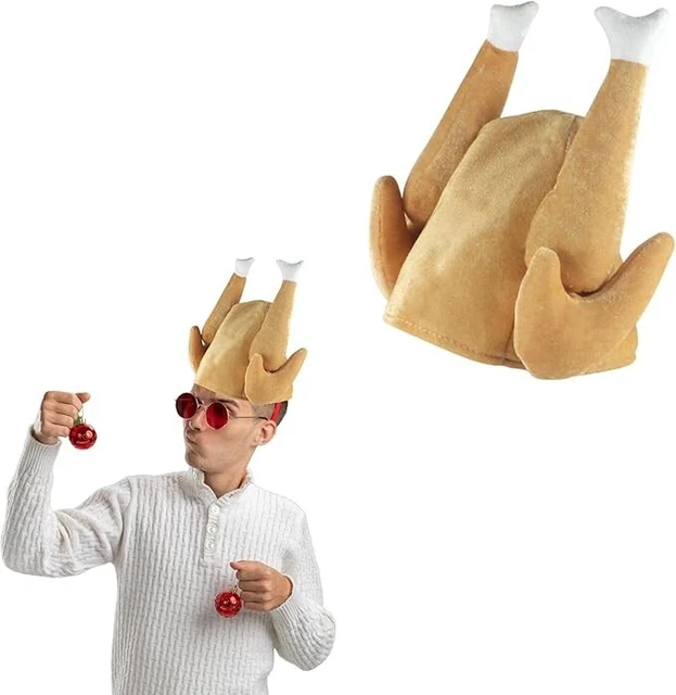 ADULT COOKED TURKEY Hat Xmas Fancy Dress Costume Carnival Cosplay ...