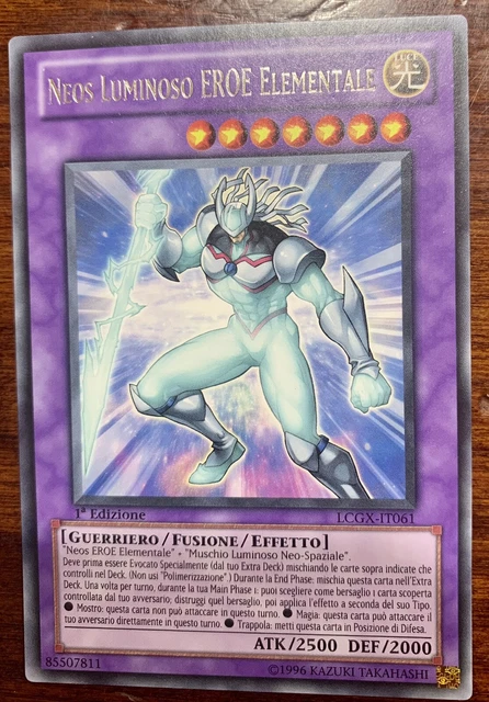 Carta Yu Gi Oh Neos Luminoso Eroe Elementale Lcgx Rara Eur 649 Picclick Fr