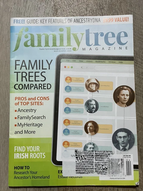 FAMILY TREE MAGAZINE March/April 2024 Family Trees Compared £7.70 ...