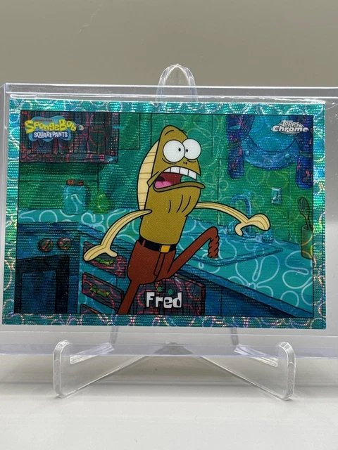 FRED 2025 TOPPS Chrome SpongeBob SquarePants #33 FlowerCloudFractor /75 ...