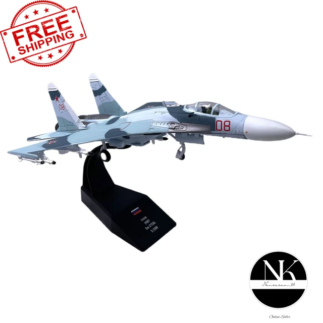 AIRCRAFT RUSSIAN MILITARY Heavy Fighter Plane Model Diecast Jet ...