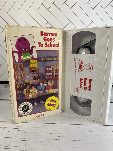 BARNEY GOES TO School VHS Cassette Tape 1990 Tested Working £4.64 ...